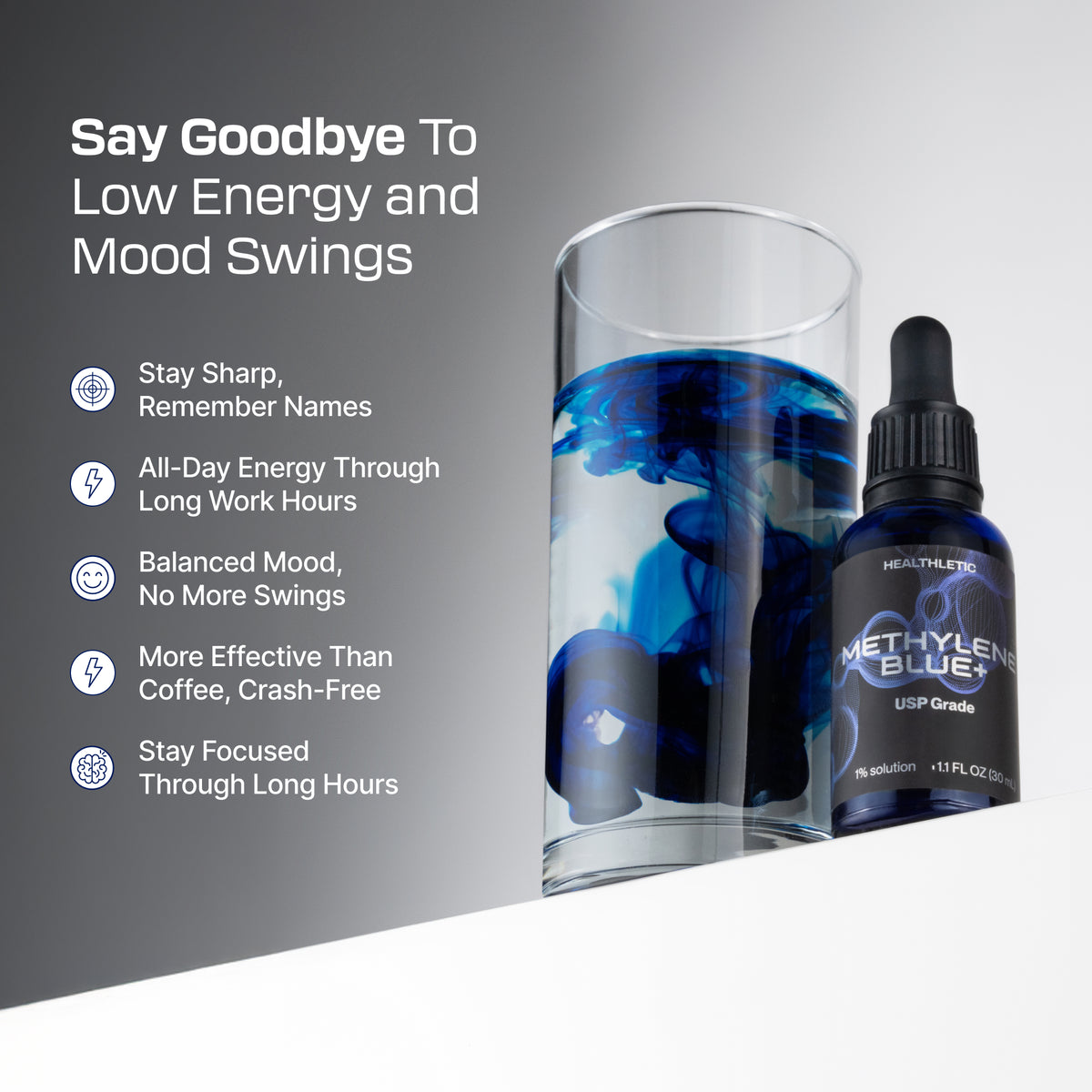 ultimate methylene blue 1% 30mL (1.0 oz) – Healthletic