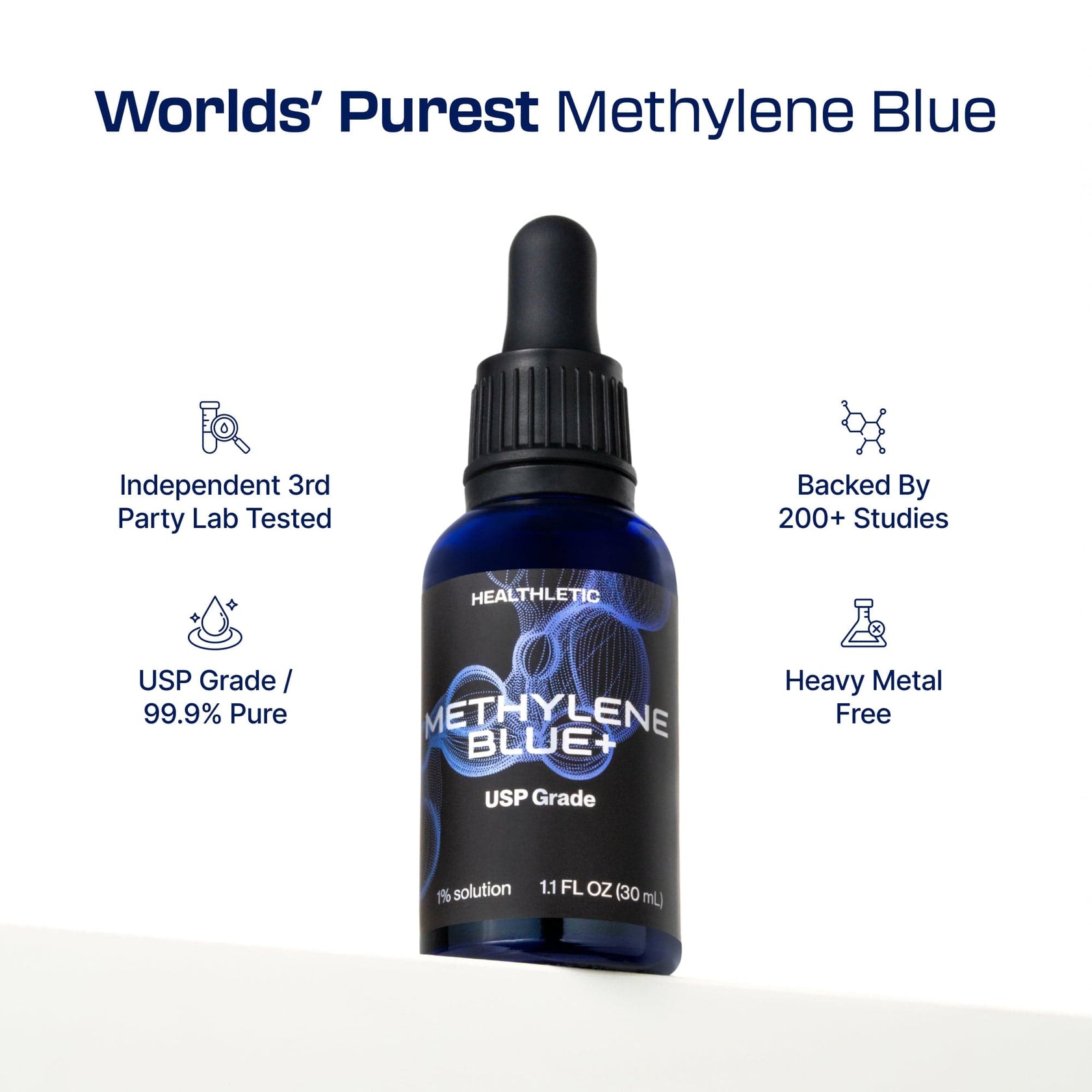 ultimate methylene blue 1% 30mL (1.0 oz) – Healthletic