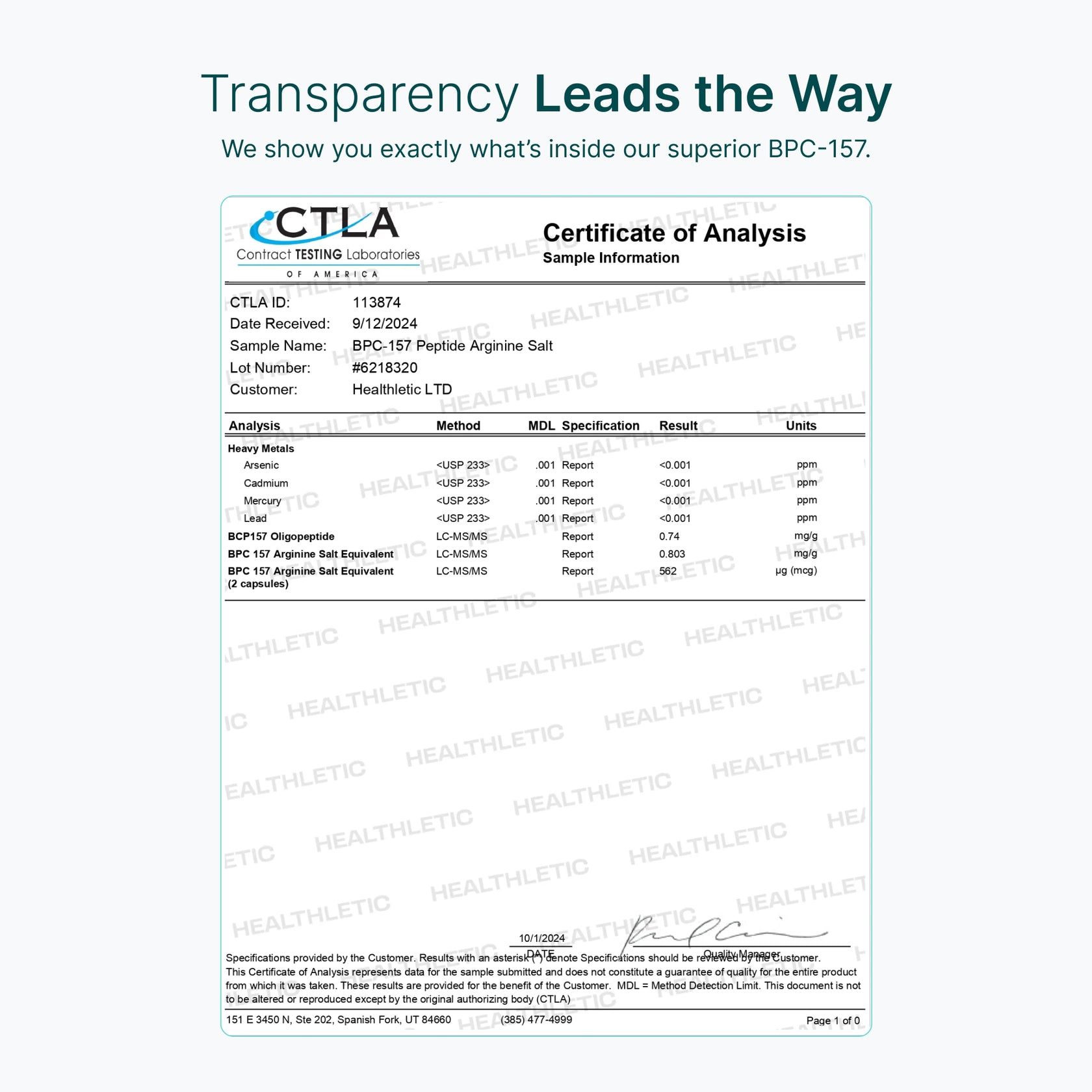 Body Protection Compound (BPC-157) – Healthletic