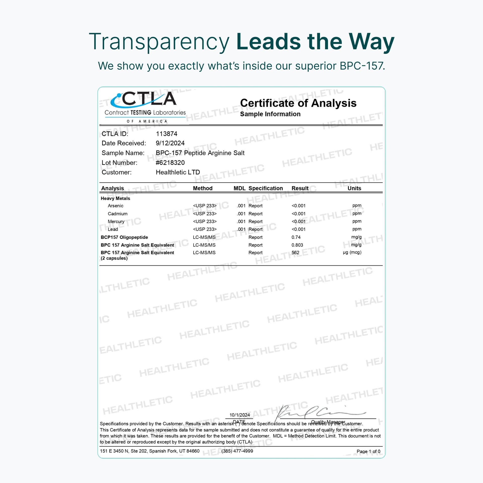 BPC-157 Supplement | Gut, Joint & Muscle Recovery Support – Healthletic